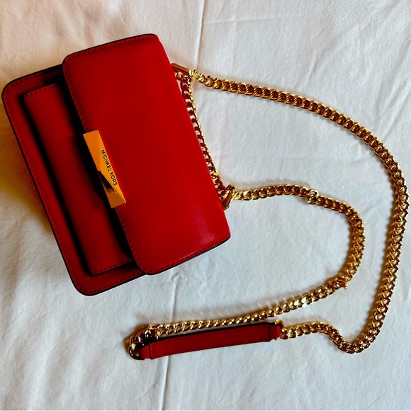 Michael Kors | Bags | Red Michael Kors Crossbody Purse | Poshmark